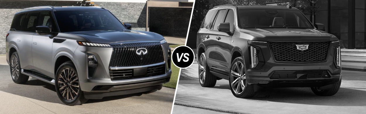 2025 INFINITI QX80 vs 2025 Cadillac Escalade near Brooklyn, NY - INFINITI of White Plains