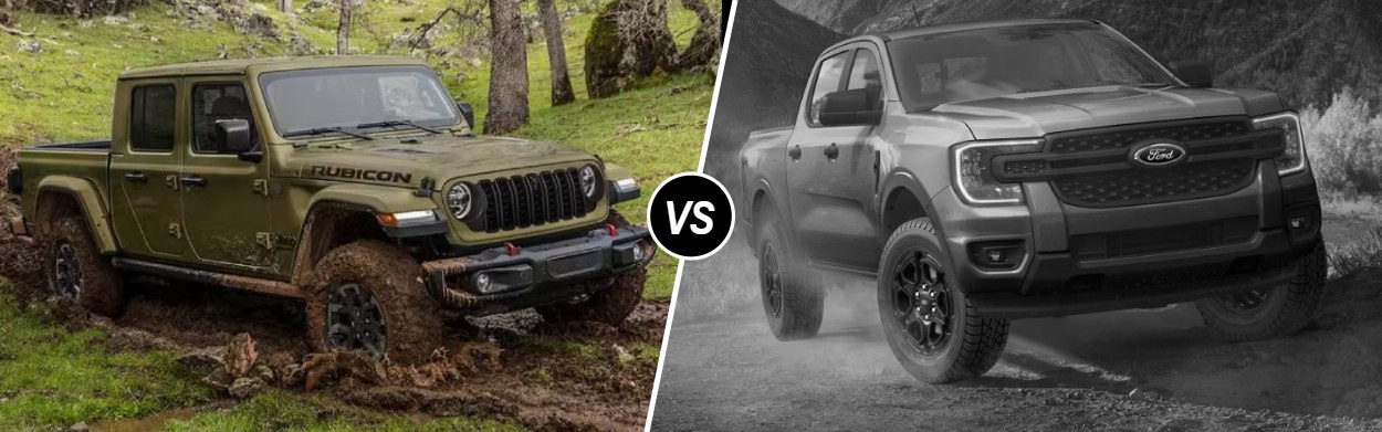 2025 Jeep Gladiator vs 2025 Ford Ranger near Anaheim, CA - Puente Hills Jeep